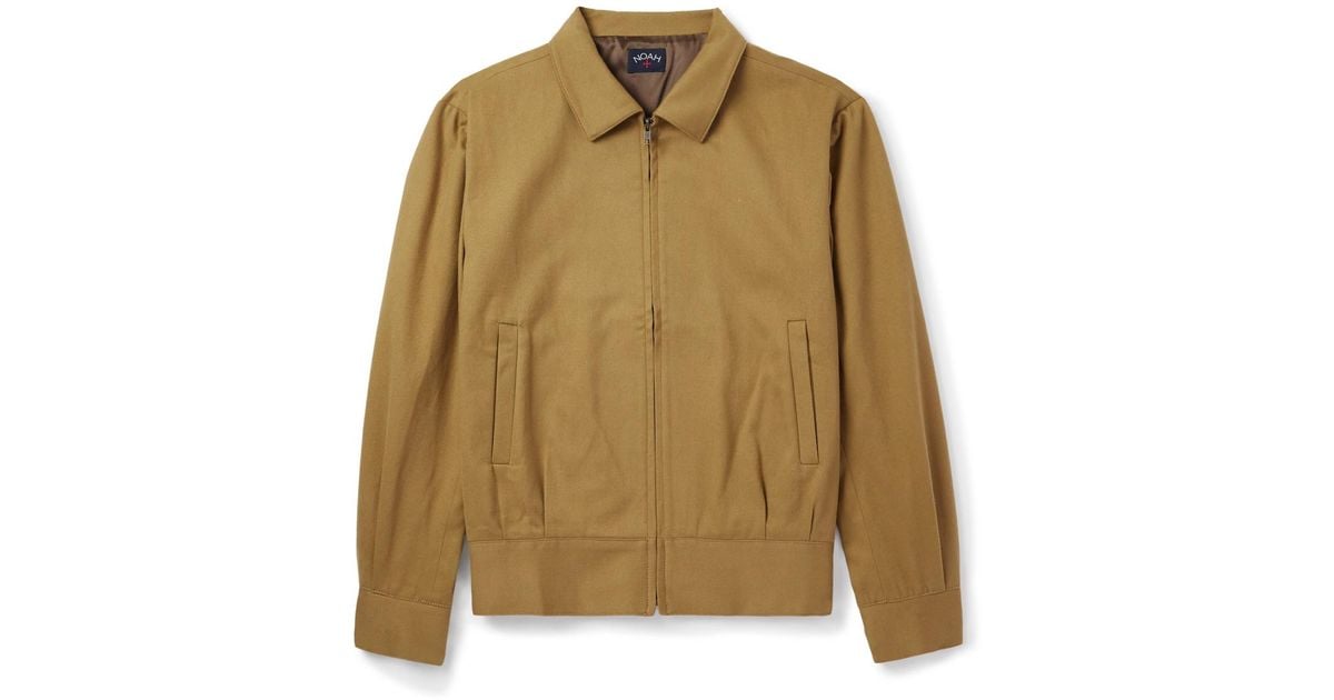 Noah Ricky Cotton-Twill Blouson Jacket in Natural for Men | Lyst