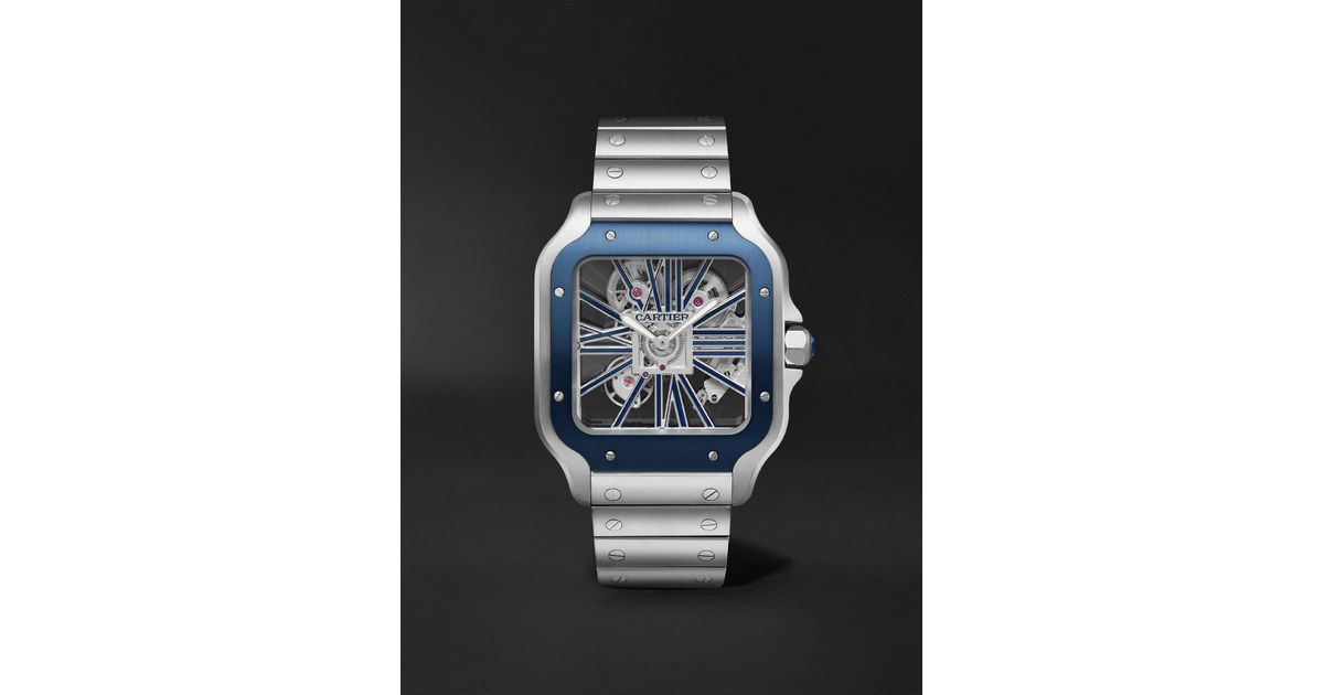 Cartier Santos De Limited Edition Hand-wound Skeleton 39.8mm ...