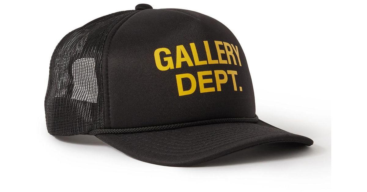 GALLERY DEPT. Logo-Print Foam And Mesh Trucker Cap in Black for Men | Lyst