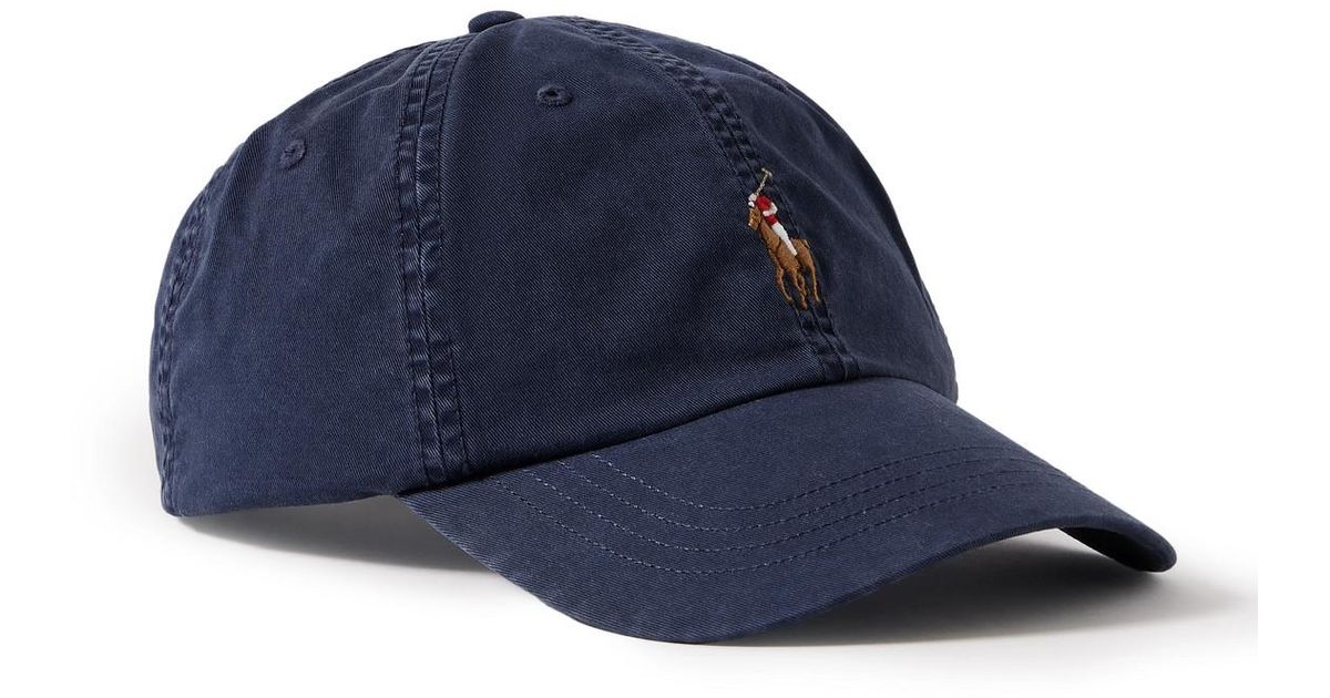 Polo Ralph Lauren Logo-Embroidered Cotton-Blend Twill Baseball Cap in ...