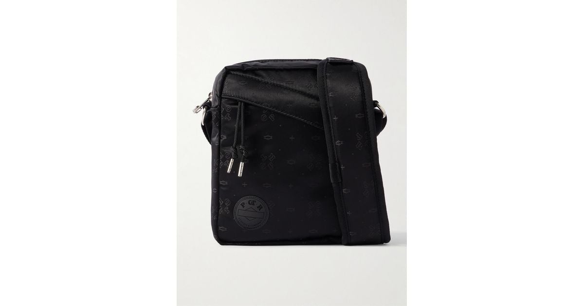 Porter-Yoshida and Co Potr Logo-appliquéd Nylon-jacquard Messenger Bag ...