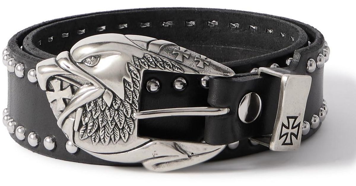 Enfants Riches Deprimes Studded Leather Belt in Black for Men | Lyst