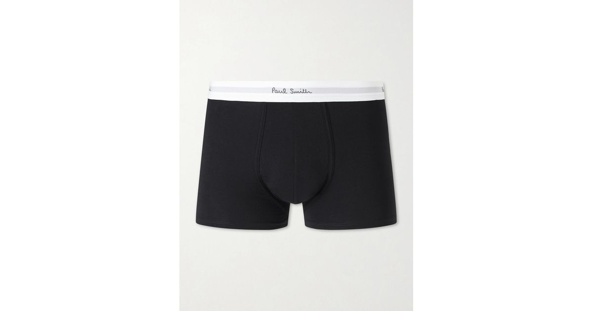 Paul Smith Seven-pack Stretch Organic Cotton-jersey Boxer Briefs in ...