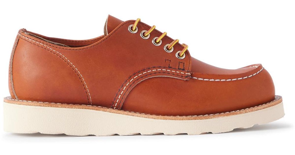 Red Wing 8092 Moc Oxford Oiled-Leather Derby Shoes in Brown for Men | Lyst