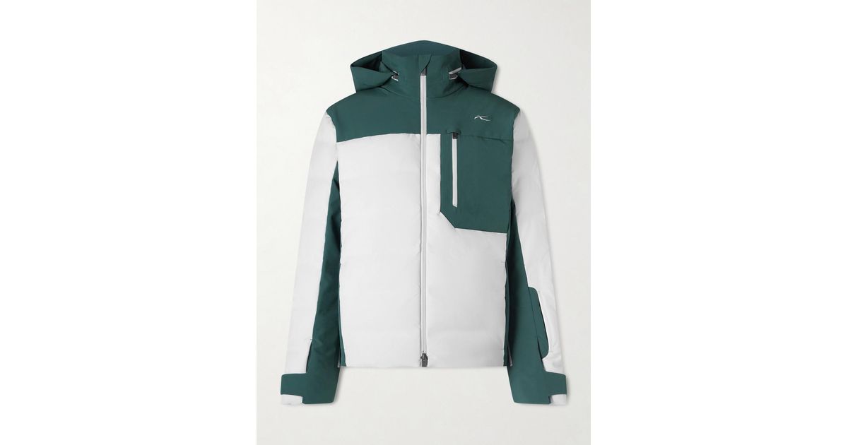 Kjus Logo-Appliquéd Padded Hooded Down Ski Jacket in Green for Men ...