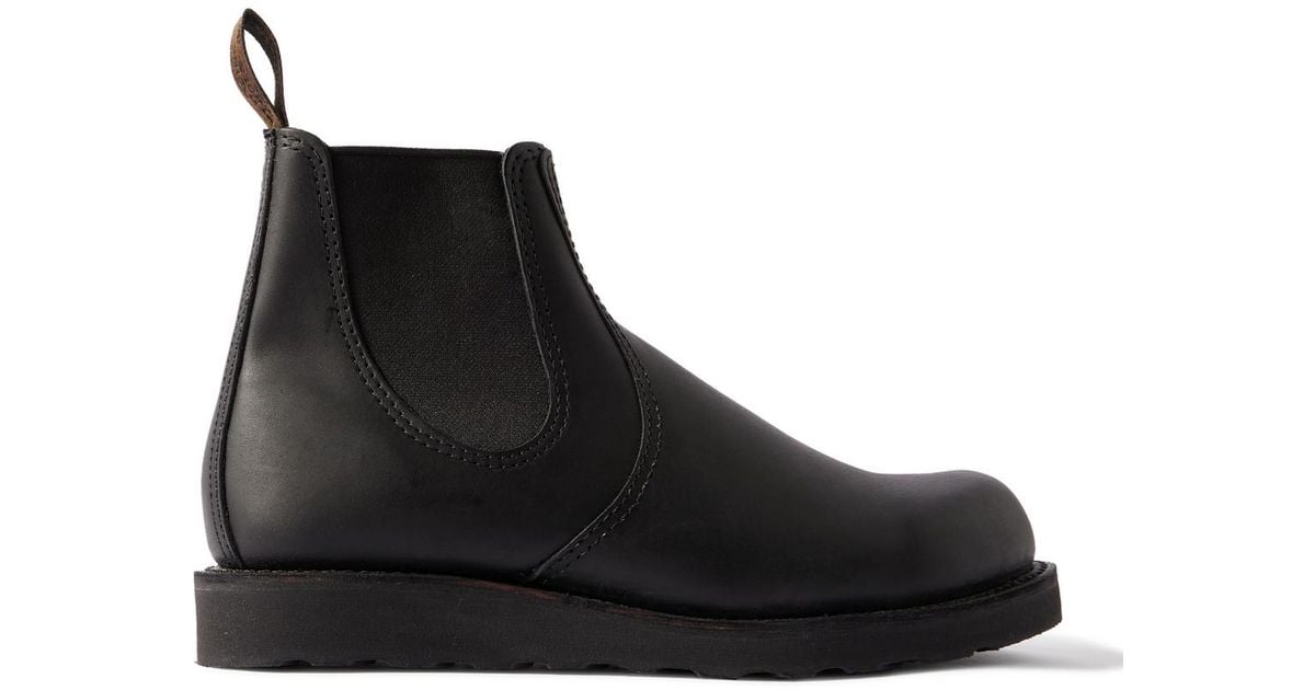 Red Wing 3194 Leather Chelsea Boots in Black for Men | Lyst