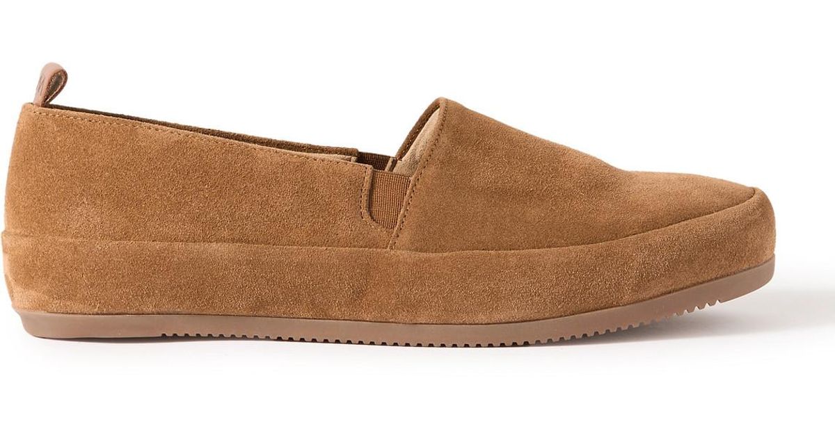 Mulo Suede Loafers in Brown for Men | Lyst