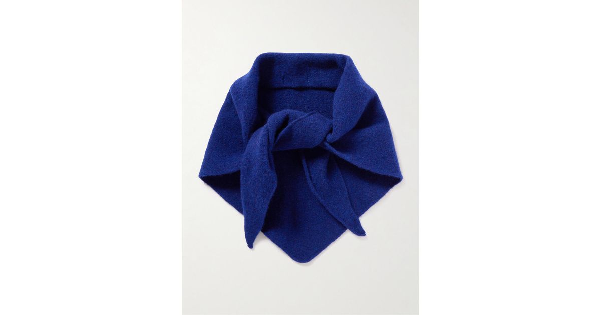 Drake's Him Wool Scarf in Blue for Men | Lyst UK