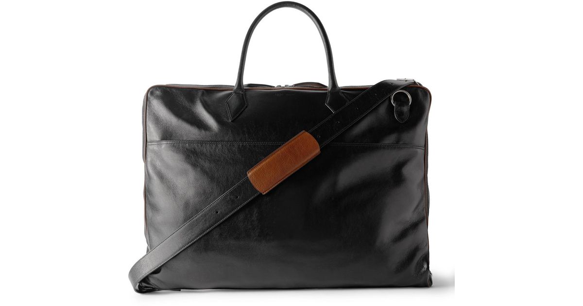 Metier Closer Full-grain Leather Suit Carrier in Black for Men | Lyst