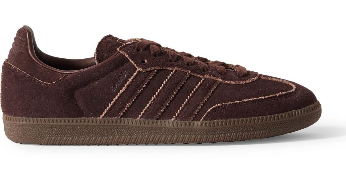 adidas Originals Samba Og Suede Sneakers in Brown for Men | Lyst