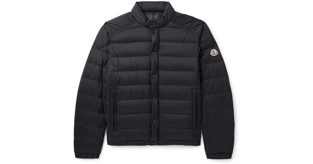 Moncler Slim-fit Logo-appliquéd Padded Shell Down Jacket in Blue for ...