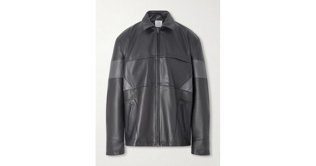 Vetements Cut-Up Oversized Patchwork Leather Jacket in Black for Men ...