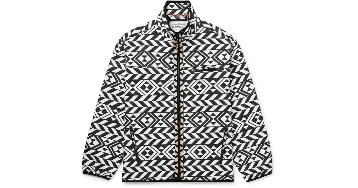 MANAAKI Maaka Cotton-jacquard Jacket in Black for Men | Lyst