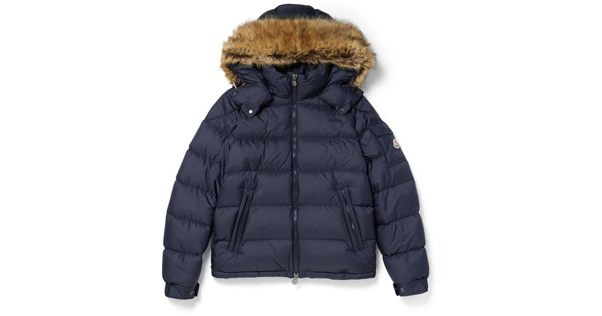 Moncler Mayaf Quilted Shell Down Jacket in Blue for Men | Lyst