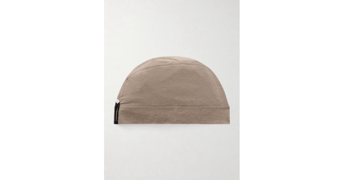 Portal Drift Merino Wool-Blend Beanie in Natural for Men | Lyst UK