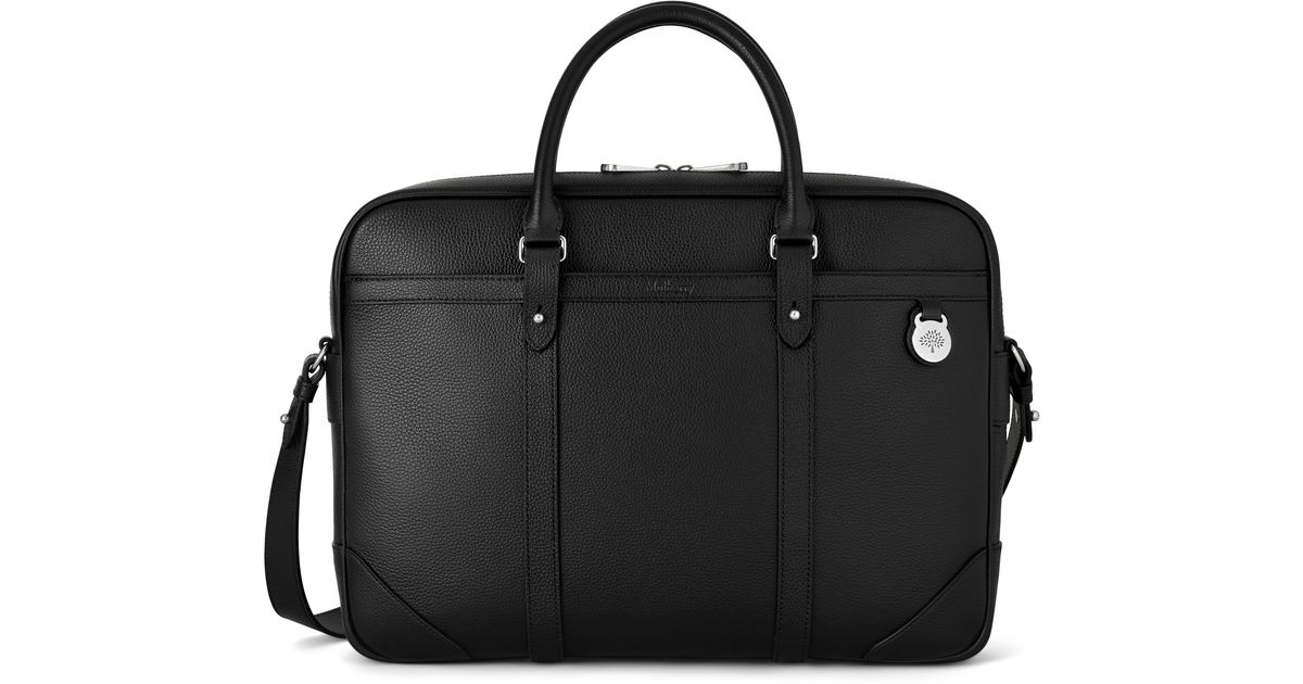 Mulberry Heritage Briefcase in Black for Men | Lyst