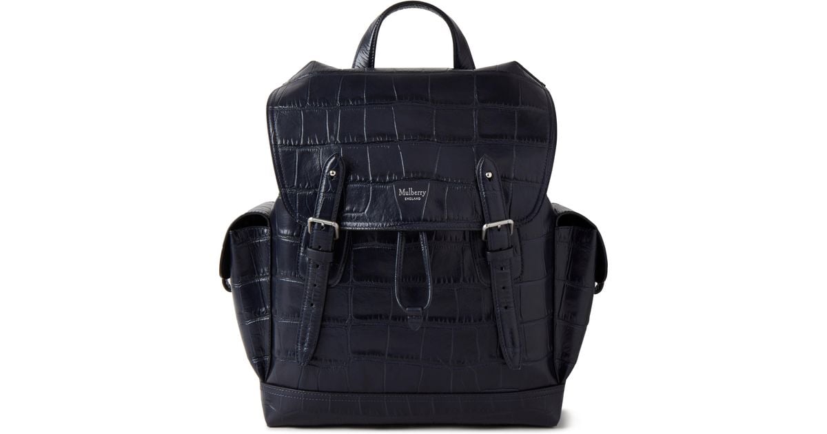 Mulberry Heritage Backpack in Blue for Men | Lyst