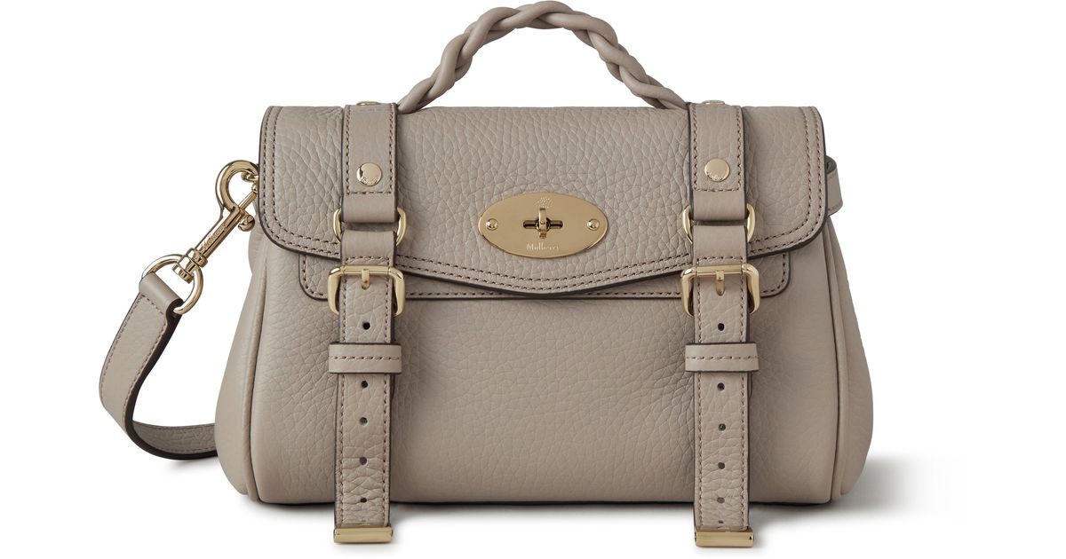 Mulberry Mini Alexa Cashmere Taupe | Lyst