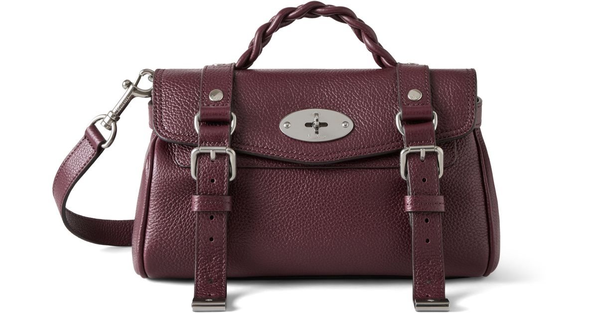 Mulberry Mini Alexa Cherry in Purple | Lyst