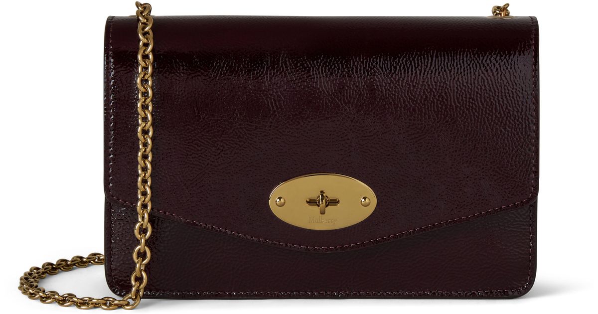 Mulberry Small Darley Deep Aubergine in Brown | Lyst UK