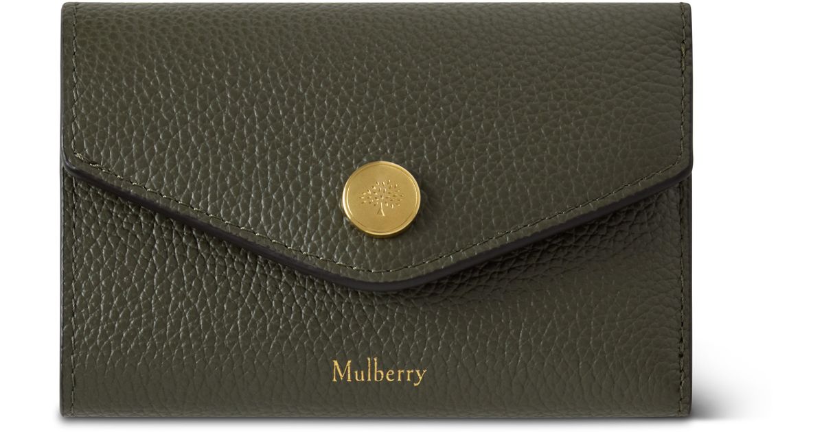 Mulberry Folded Multi-Card Wallet Juniper in Green | Lyst UK