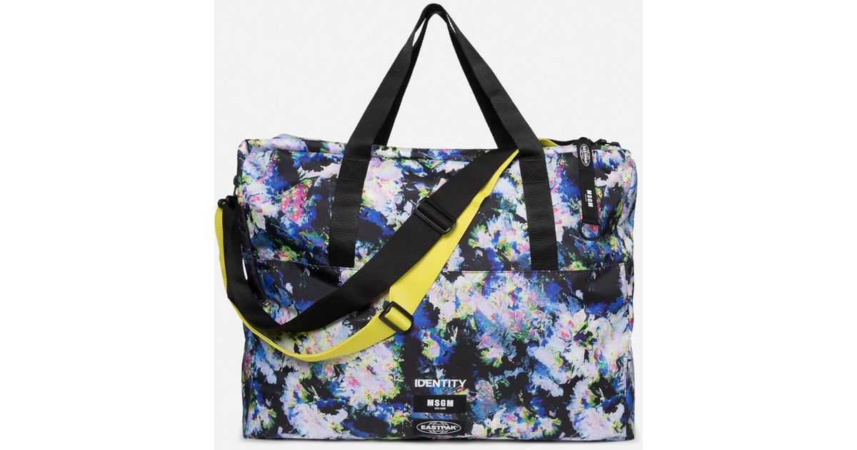 Eastpak Synthetic X Msgm Flowers Tote Bag in Blue for Men - Lyst
