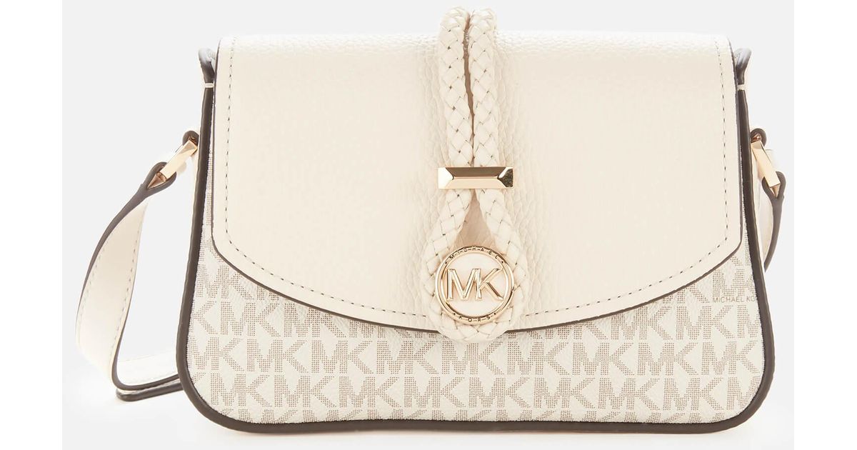 Michael Kors Cream Handbag Totem Pole | semashow.com