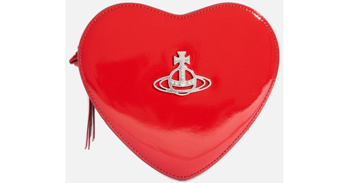 Vivienne Westwood Louise Heart Patent Leather Bag in Red | Lyst