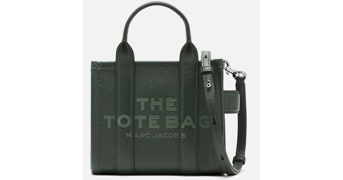 Marc Jacobs The Cross Body Leather Tote Bag in Green | Lyst
