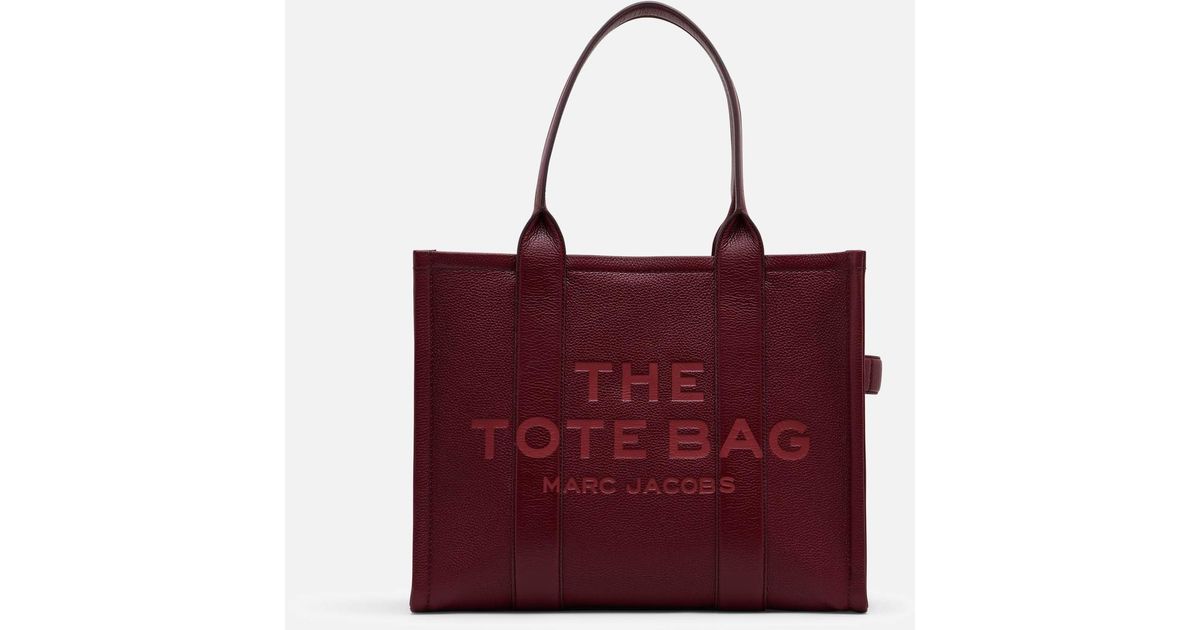 Marc Jacobs The Large Leather Tote Bag in Red | Lyst