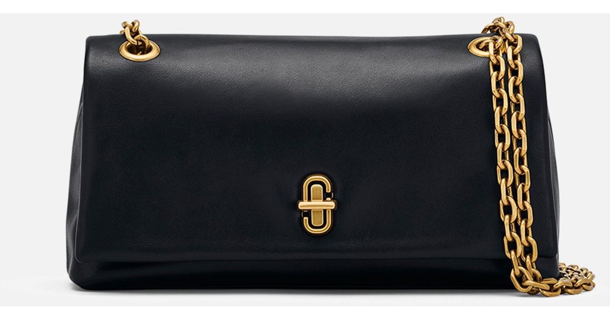 Marc Jacobs The Dual Chain Leather Wallet in Black | Lyst