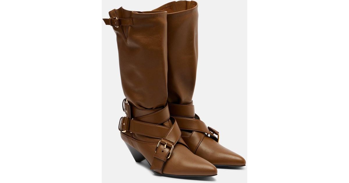 Zimmermann Orla 50 Leather Knee-High Boots in Brown | Lyst UK