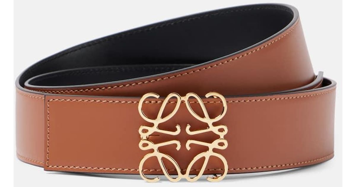 Loewe Anagram Reversible Leather Belt | Lyst UK