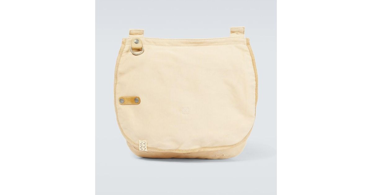 Visvim Mil Cotton Shoulder Bag in Natural for Men | Lyst