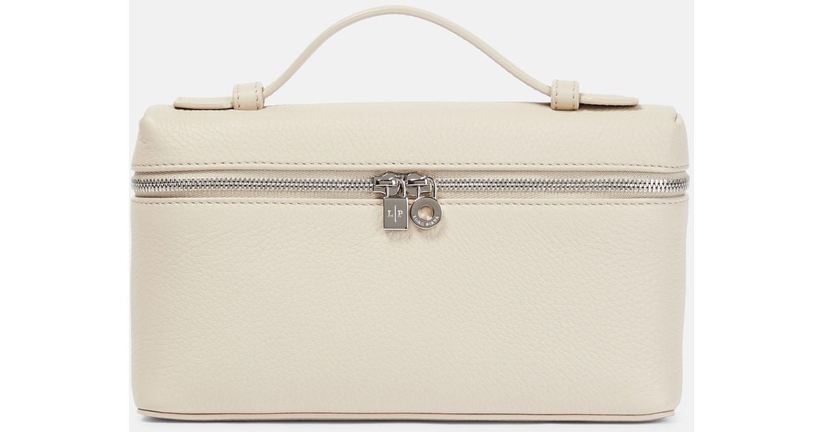 Loro Piana Extra Pocket L19 Leather Pouch in Natural | Lyst
