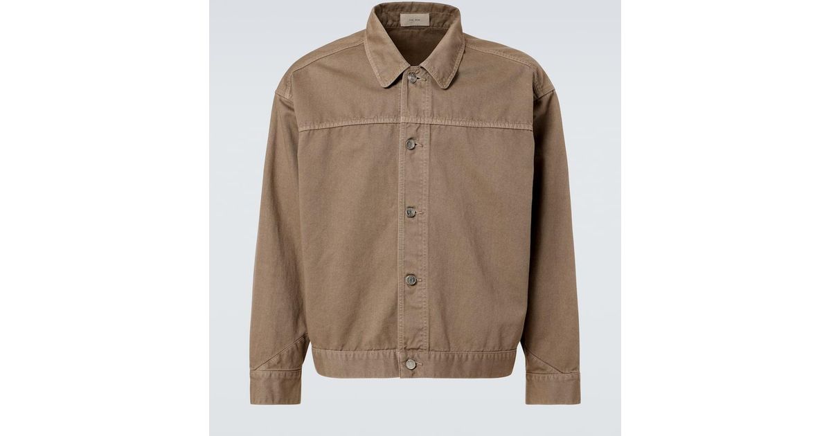 The Row Marcus Denim Jacket in Brown for Men | Lyst