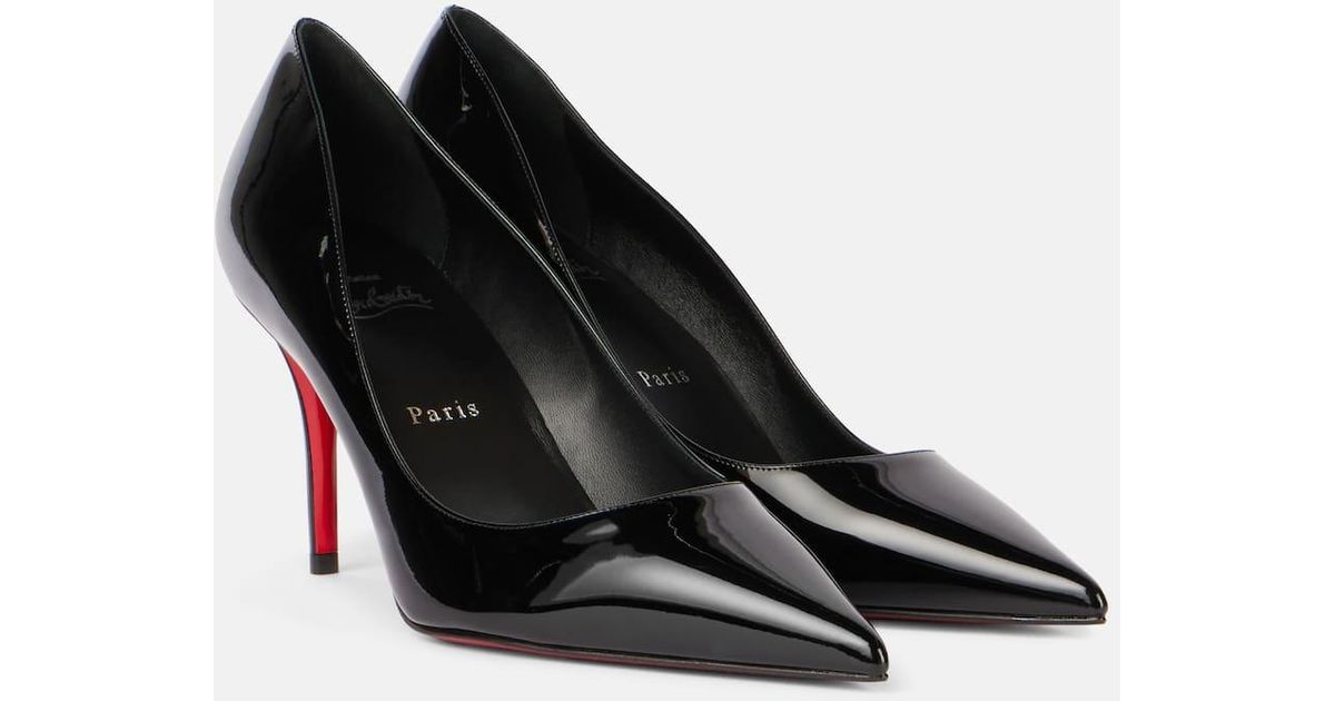 Christian Louboutin Miss Z 80 Patent Leather Pumps in Black | Lyst