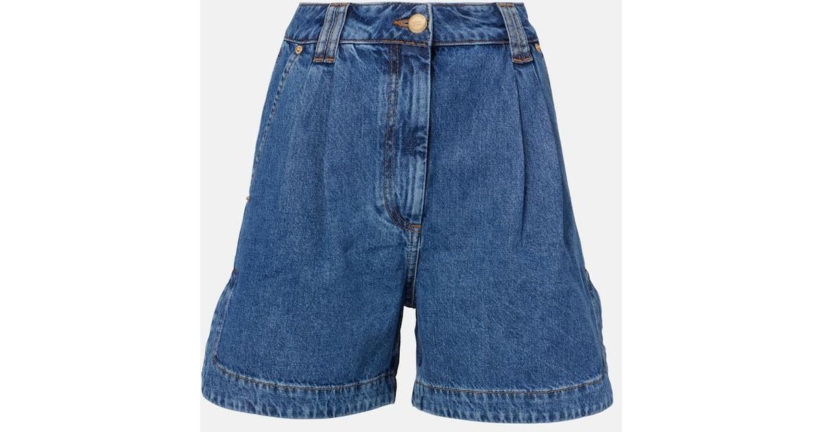 FARM Rio Denim Shorts in Blue | Lyst