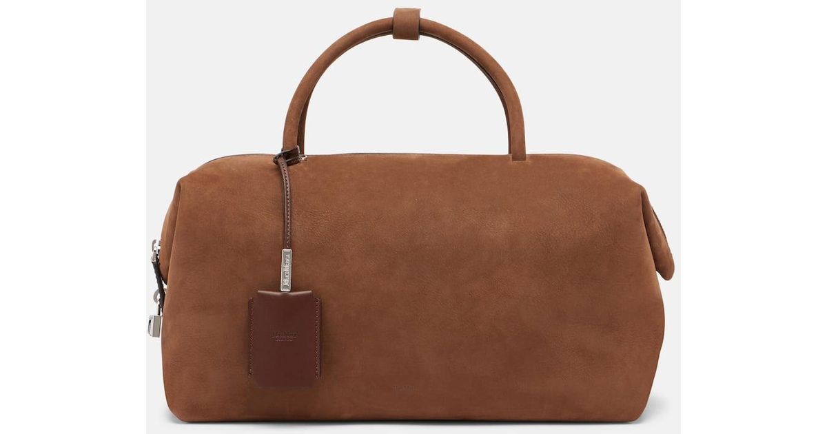 Max Mara Holdall Medium Leather Shoulder Bag in Brown | Lyst
