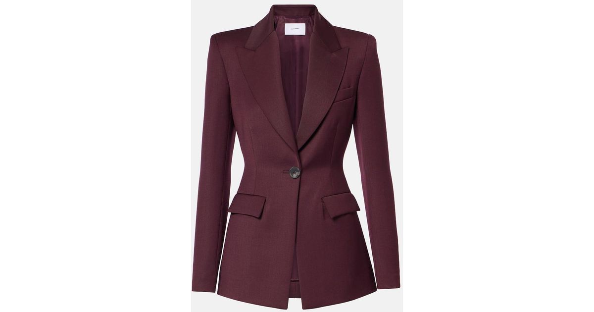 Alex Perry Single-Breasted Blazer in Purple | Lyst