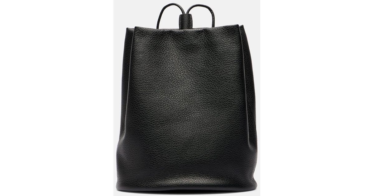 The Row Joe Medium Leather Backpack in Black | Lyst