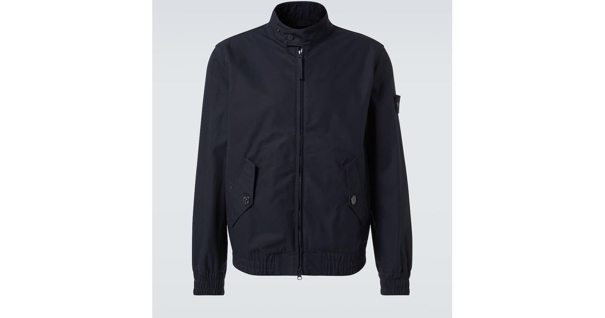 Stone Island Ghost Compass Cotton Bomber in Blue for Men | Lyst