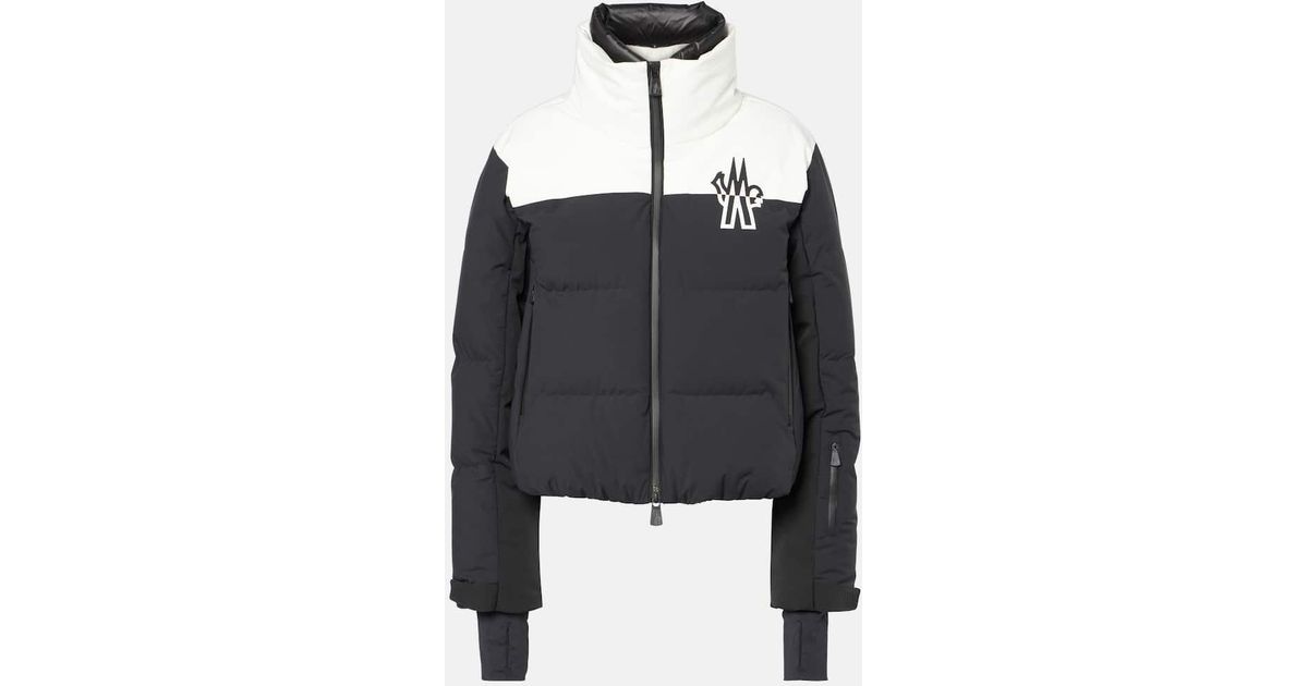 Moncler Stennes Down Bomber Jacket in Black | Lyst