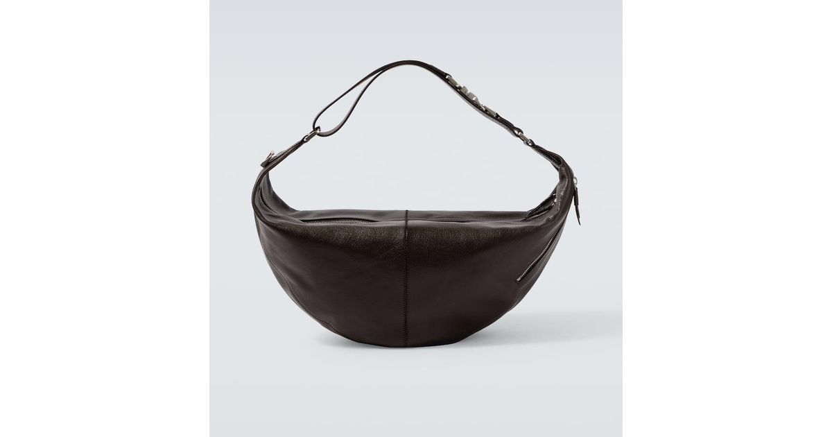 Lemaire Quiver Clip Leather Shoulder Bag in White for Men | Lyst