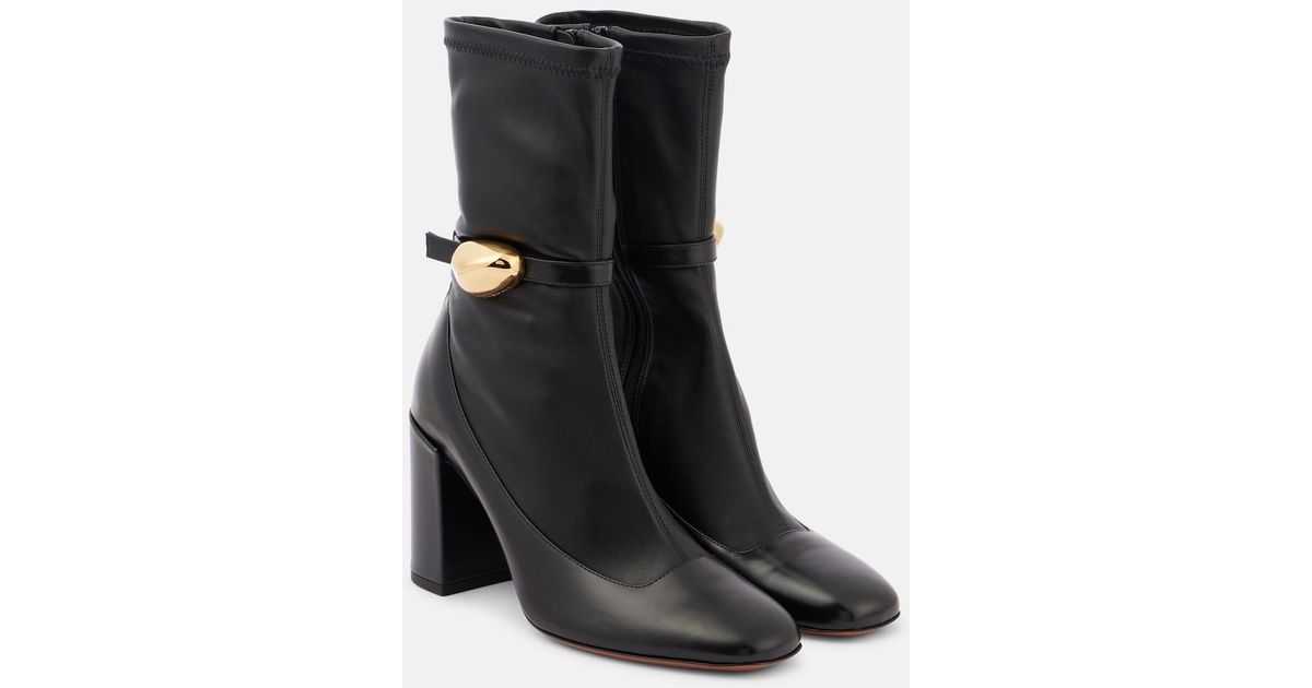 Zimmermann Eliot 85 Leather Ankle Boots in Black | Lyst
