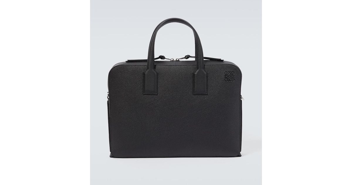 Loewe Goya Leather Briefcase in Black for Men | Lyst Loewe Goya Leather Briefcase in Black for Men | Lyst
