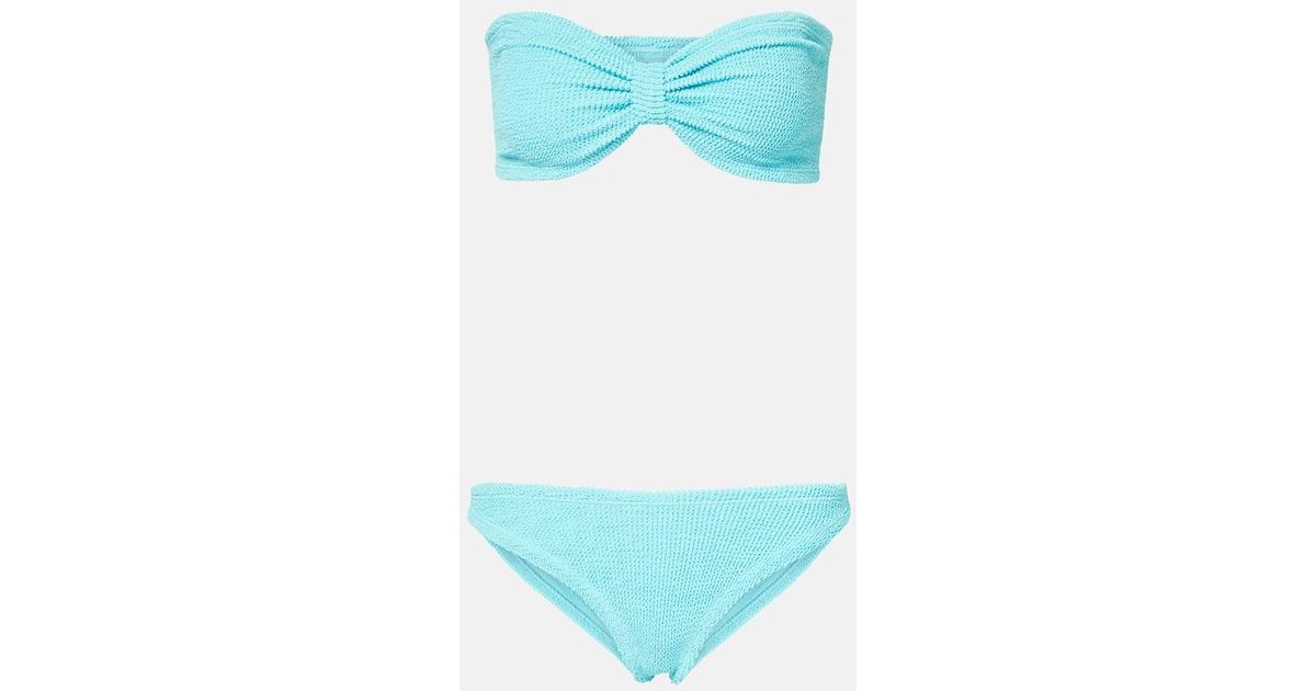 Hunza G Jean Bikini in Blue | Lyst