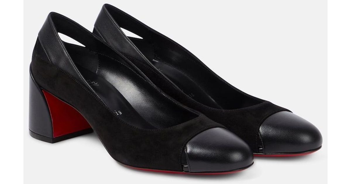 Christian Louboutin Miss Duvette Leather Pumps in Black | Lyst
