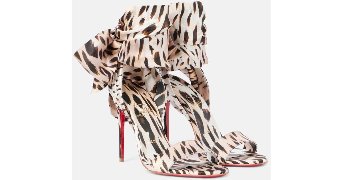 Christian Louboutin Bridal Sandale Du Desert 100 Sandals in Pink | Lyst