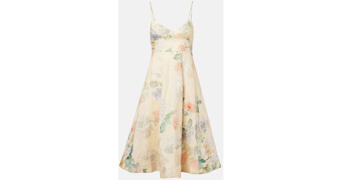 Zimmermann 'Illuminate Picnic' Dress in Natural | Lyst